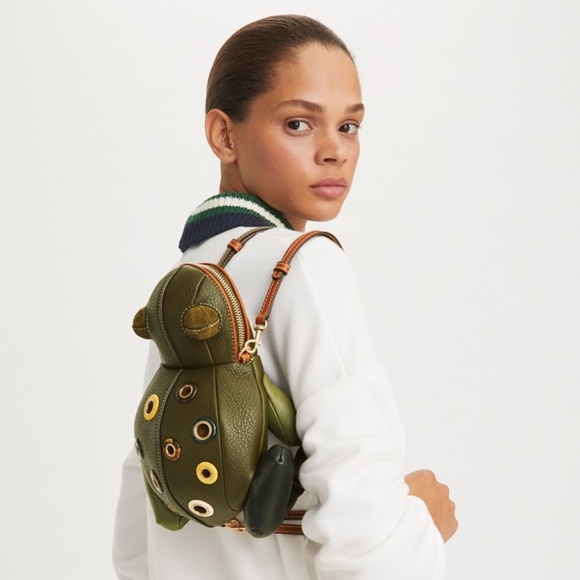 Tory Burch | Bags | Nwt Tory Burch Tory The Toad Frog Leather Backpack ...